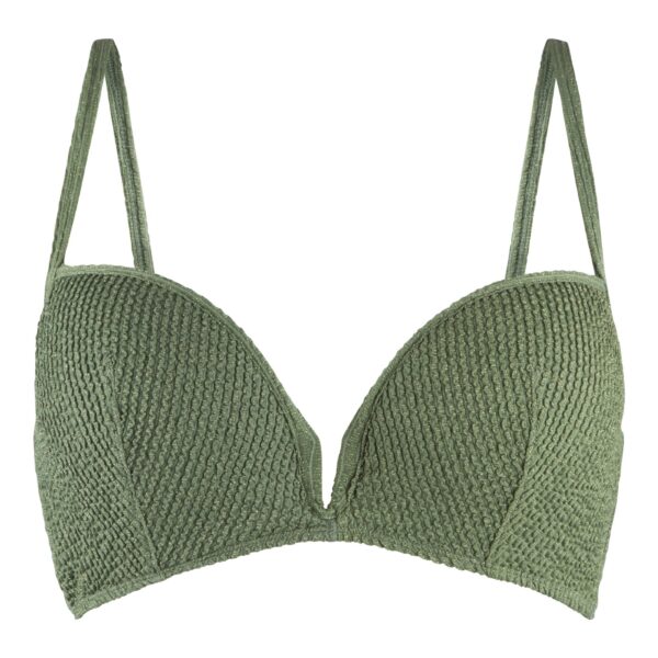 LingaDore W Padded Triangle Bikini Top Garden Green