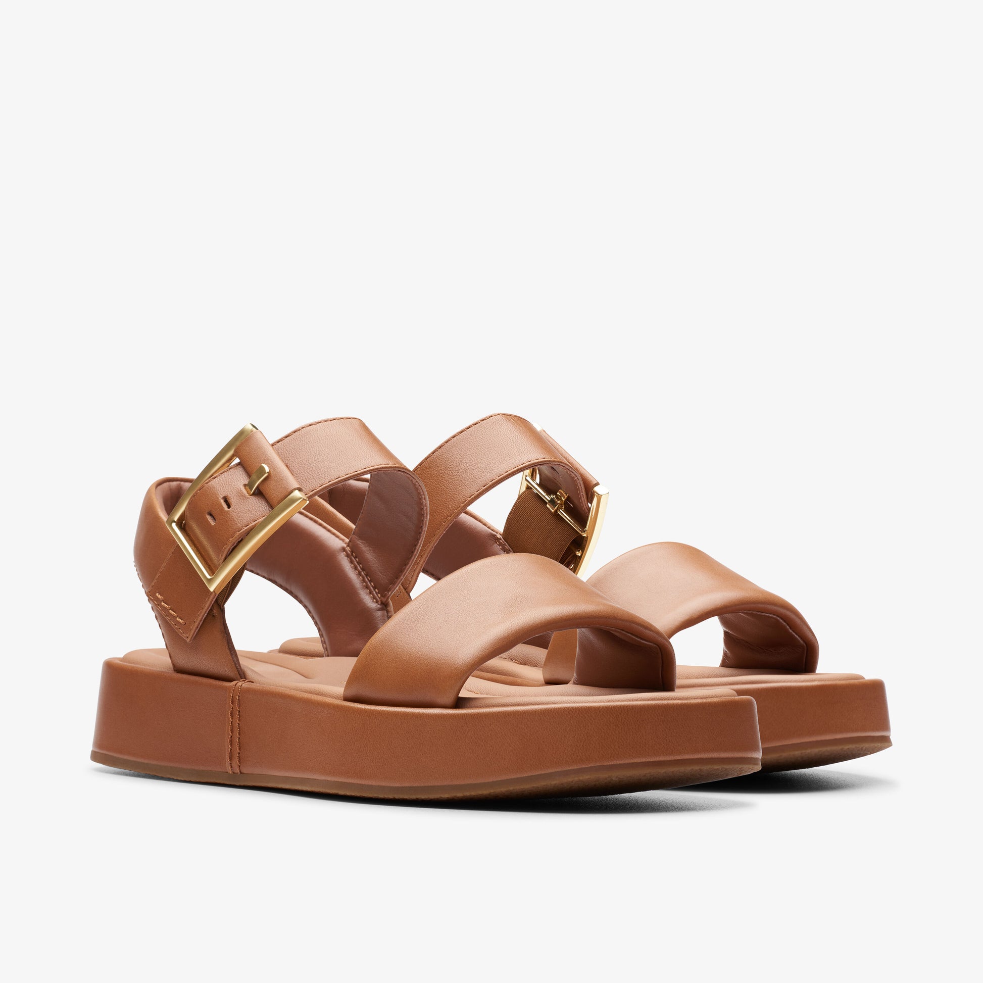 Clarks W Alda Strap D Leather Tan
