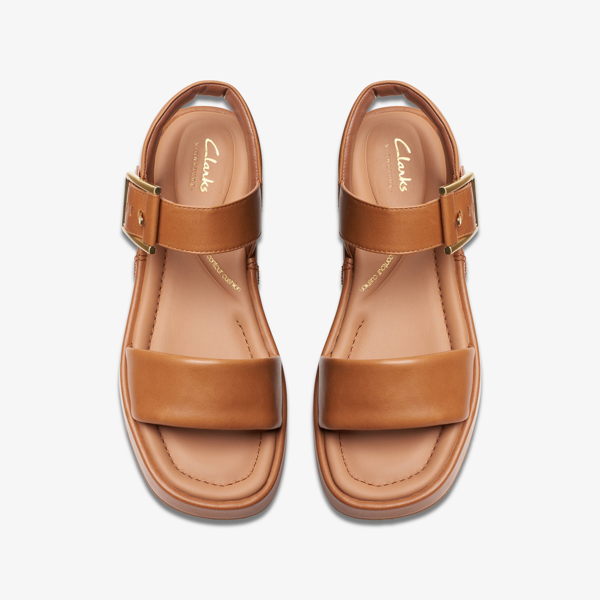 Clarks W Alda Strap D Leather Tan