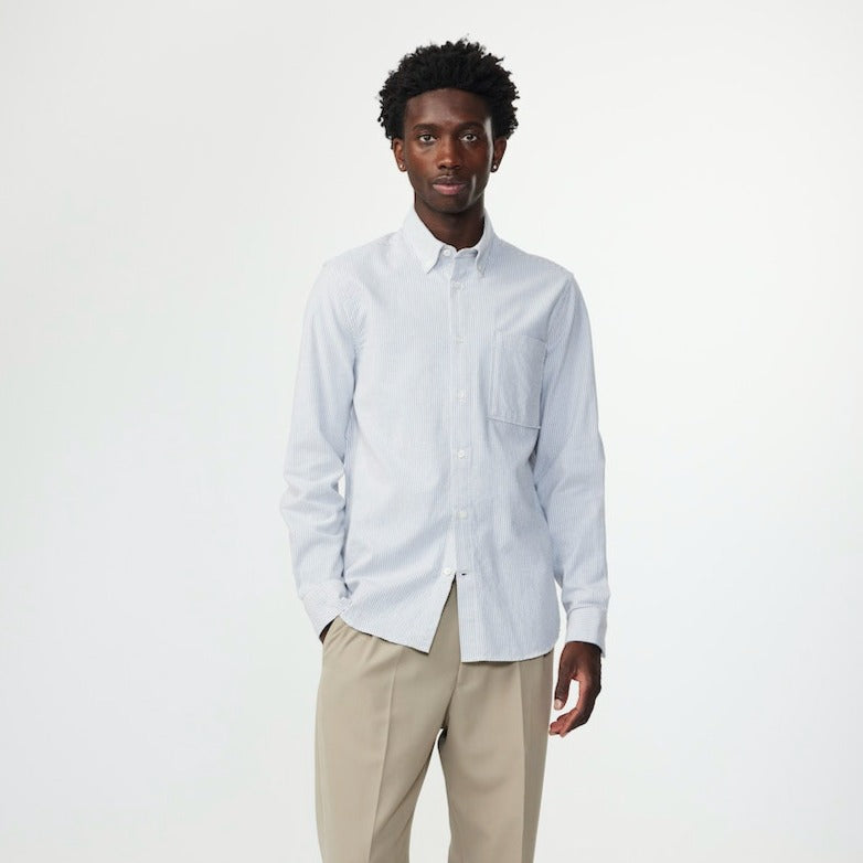 NN07 M Arne BD 5032 Skjorte Blue Stripe