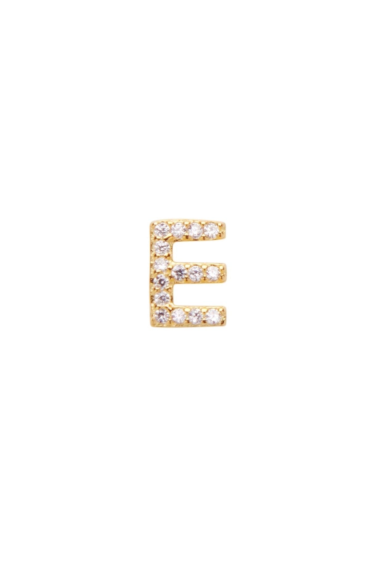 Pico Alphabet Crystal Stud ''E'' FG