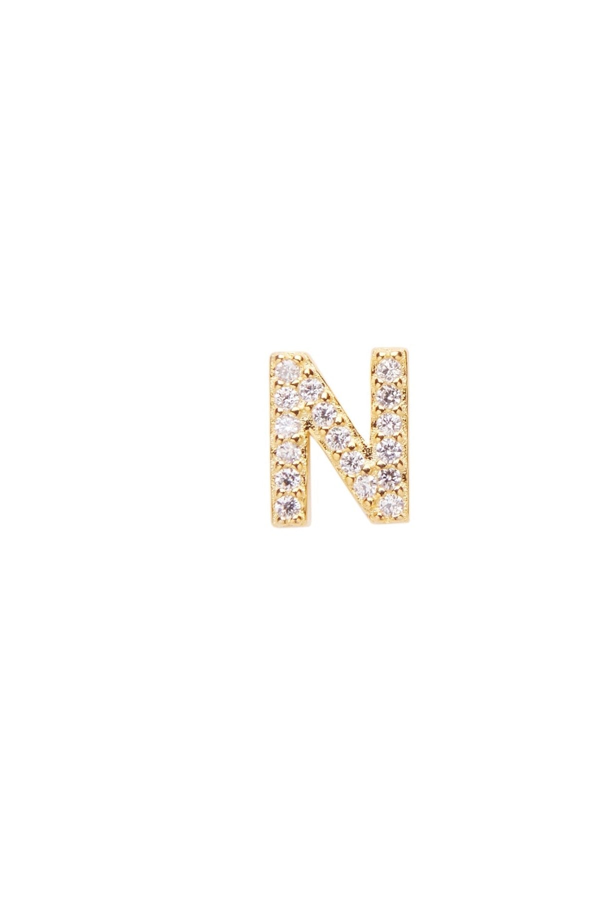 Pico Alphabet Crystal Stud ''N'' FG