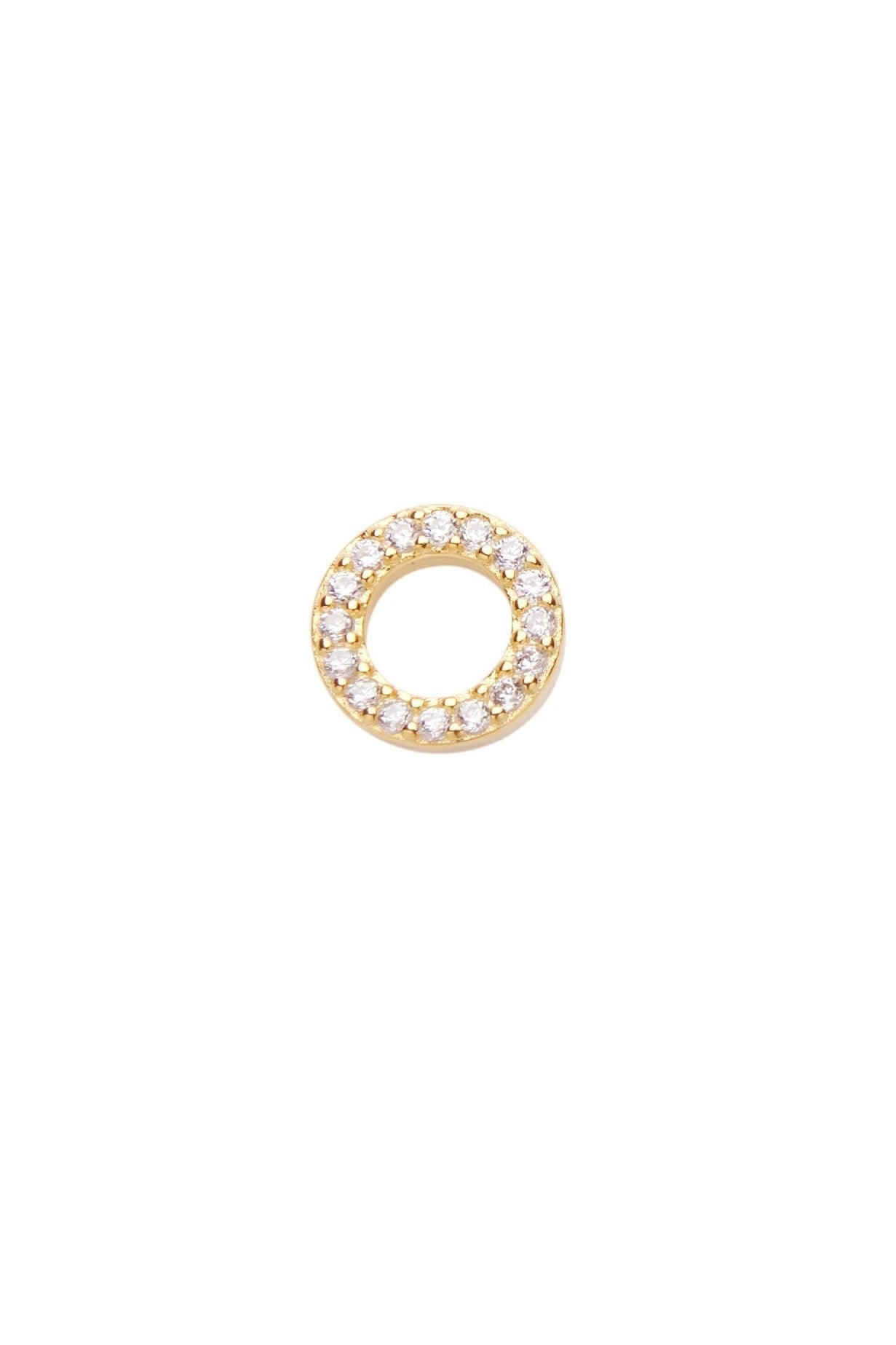 Pico Alphabet Crystal Stud ''S'' FG