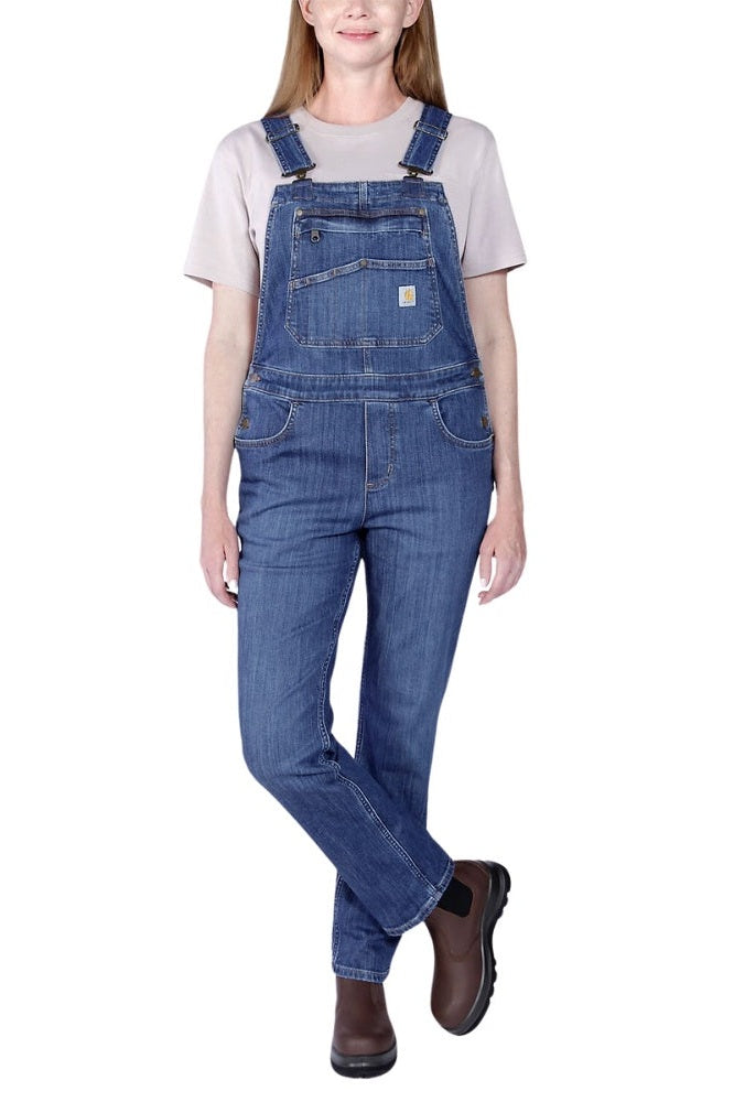 Carhartt W Denim BIB Overalls Blå