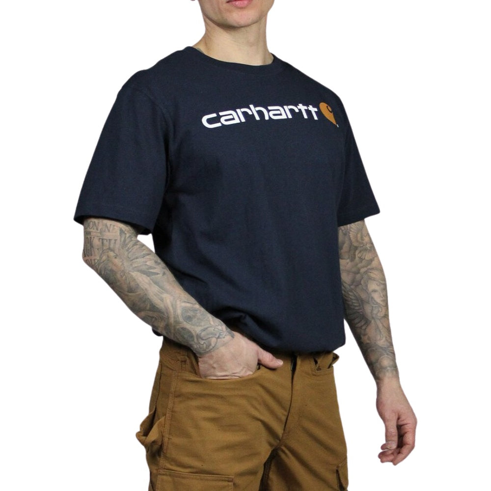 Carhartt U Core Logo T-shirt Navy