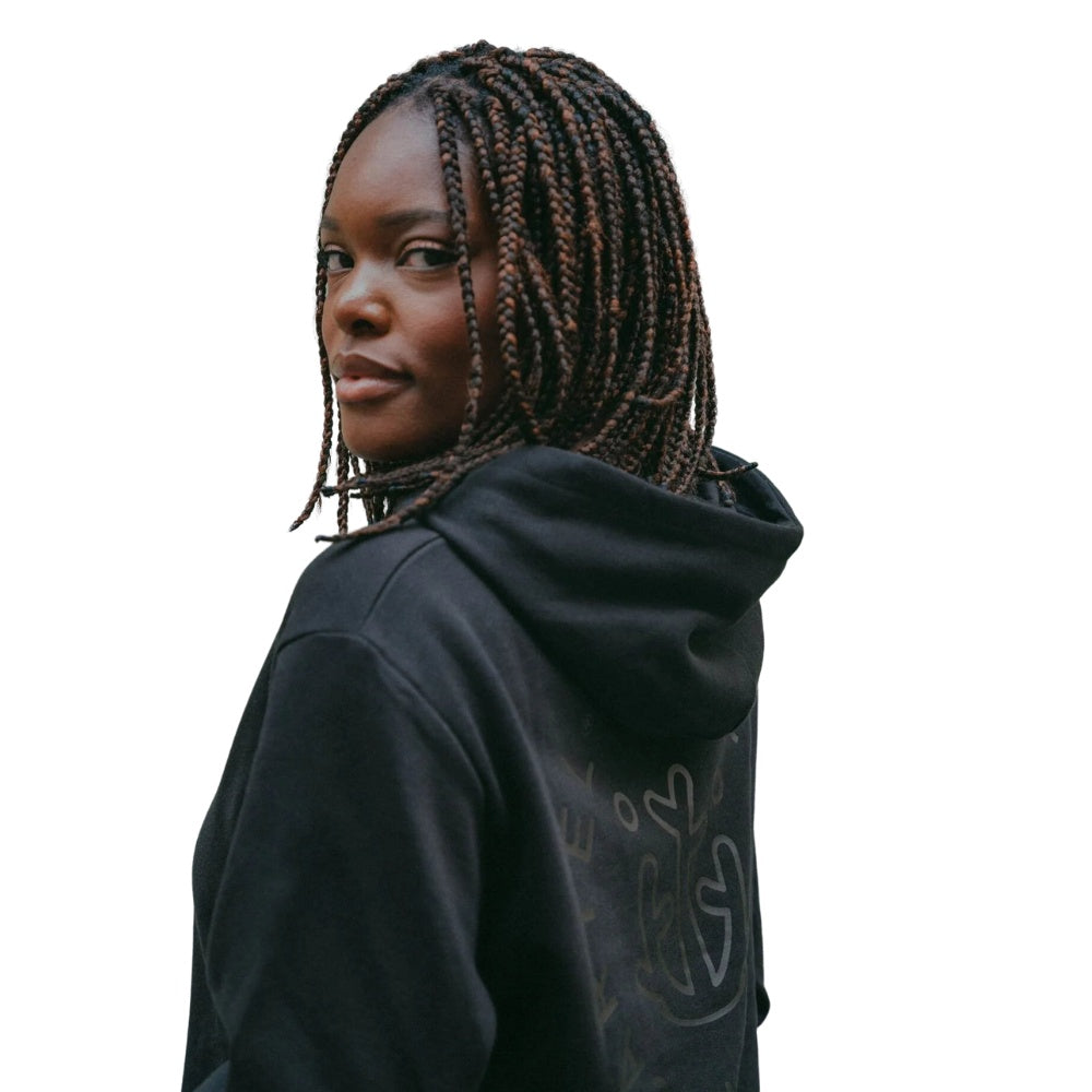 Copenhagen Cartel U Ocean Weed Hood Sweat Nero