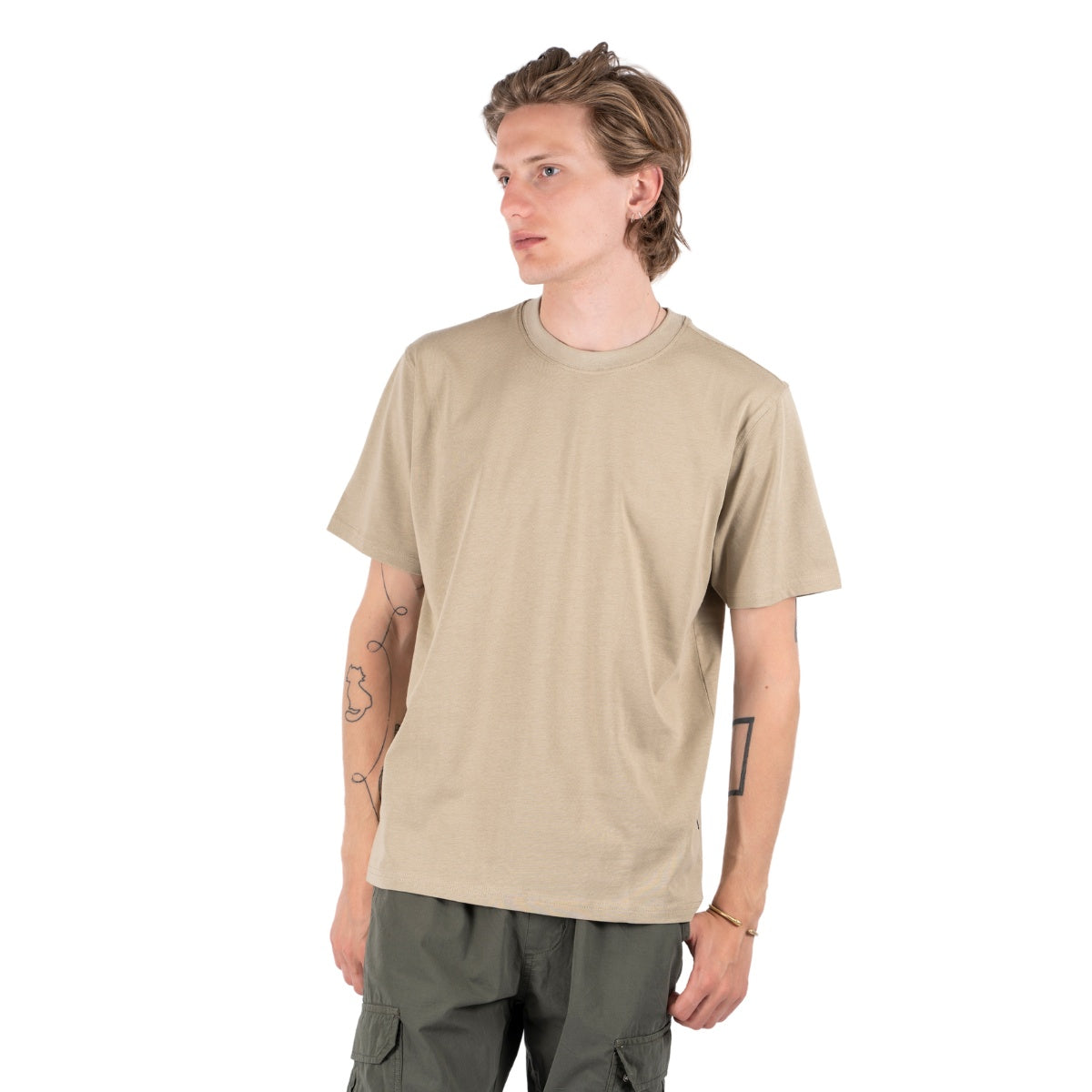 Marcus Joss Ss T-Shirt Sand Rock