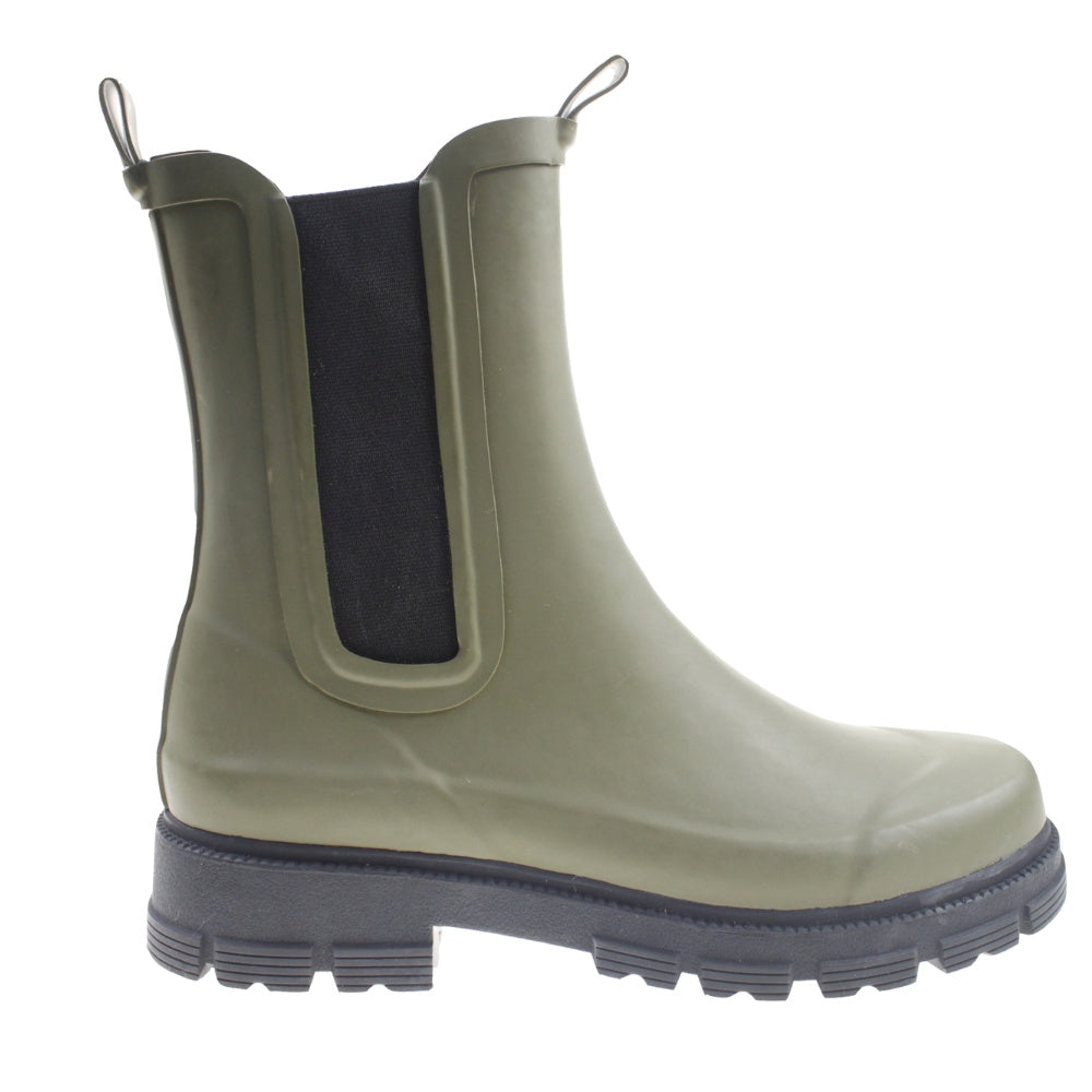 Morsø Sko W Rubber Chunky Gummistøvler Midcu Army