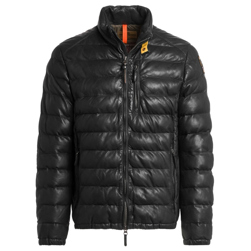Parajumpers M Ernie Padded Læderjakke Black
