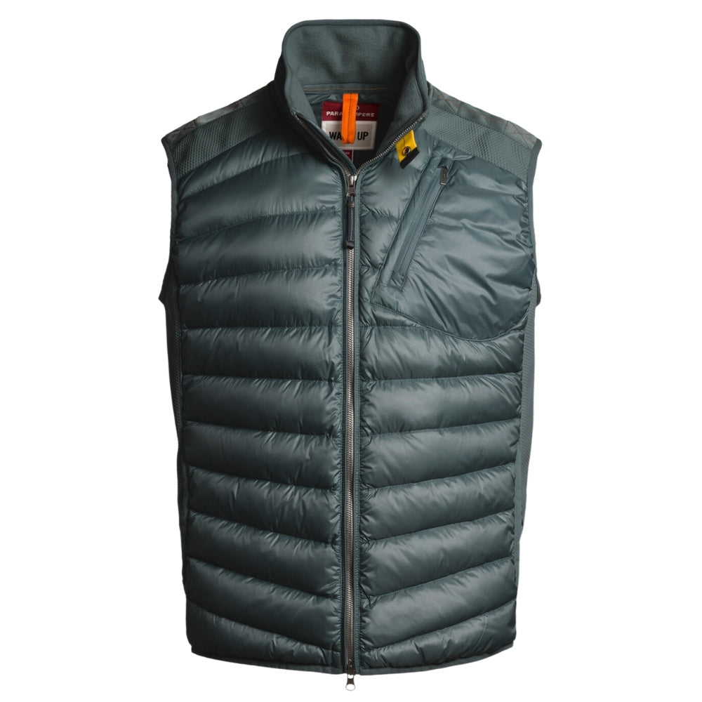 Parajumpers M Zavier Fleece Nylon Vest Green Gables