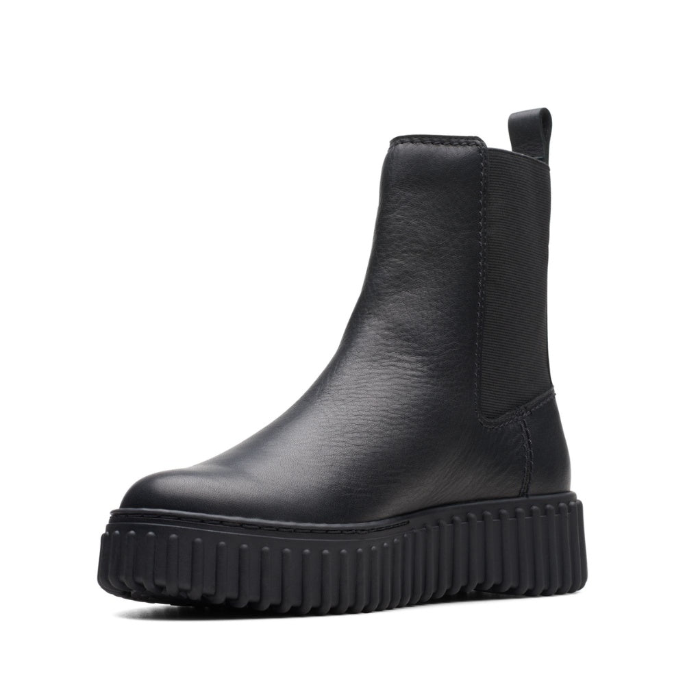 Clarks W Torhill Maple Ankelstøvler Black Leather