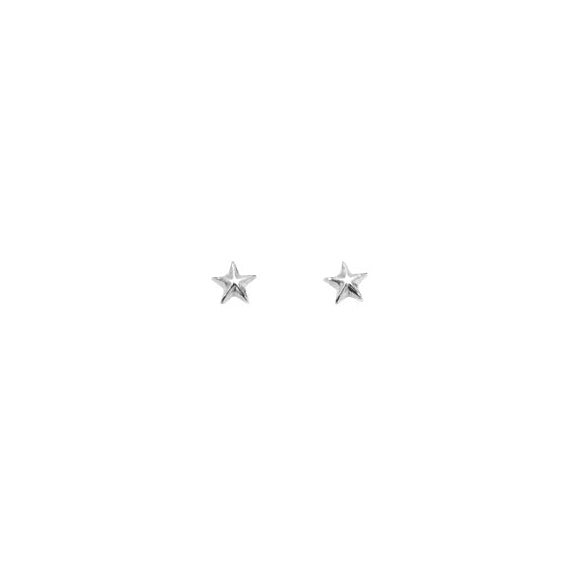 Pico Twinkle Star Studs Silver