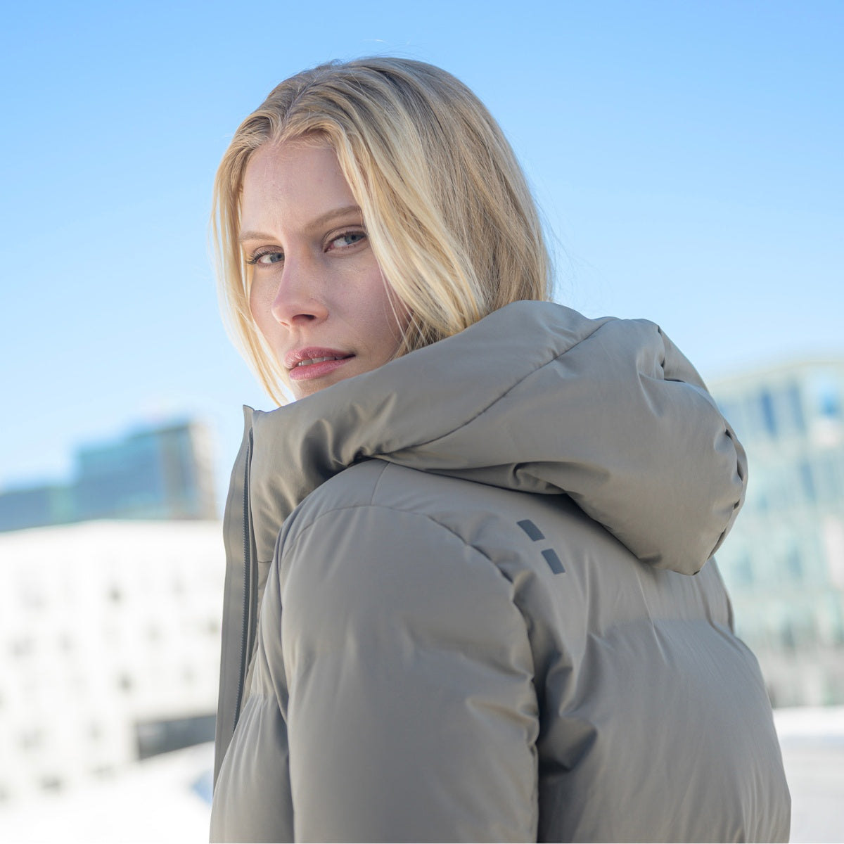 UBR W Infinity Coat Dark Sand