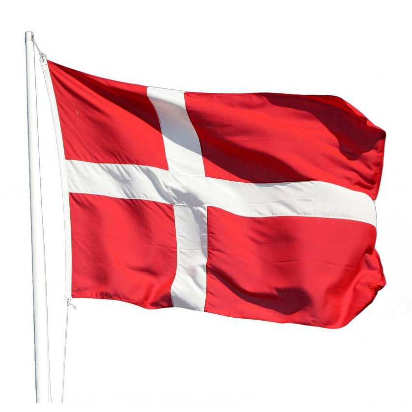 Dannebrogsflag flag | Til Flagstang på 2-20 Meter