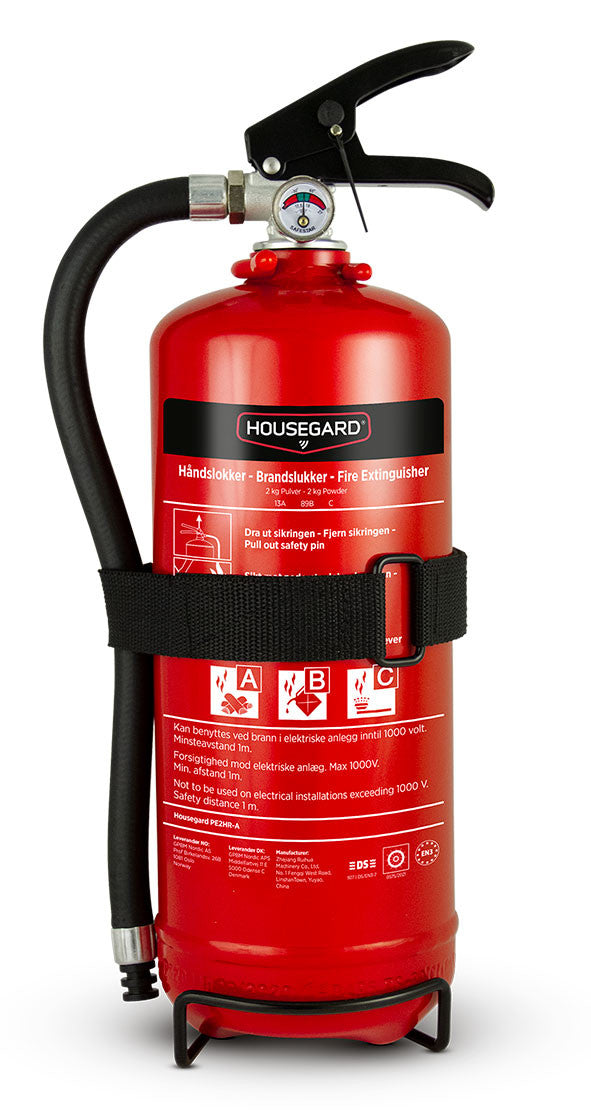 Housegard ildslukker 2 kg rød SOLAS