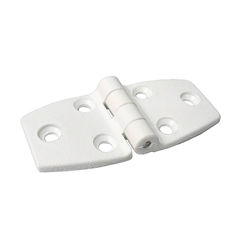 Hængsel, Hvid Plast med rf Pind