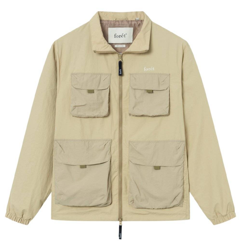 Forét Sizzle Jakke med Mange Lommer Khaki