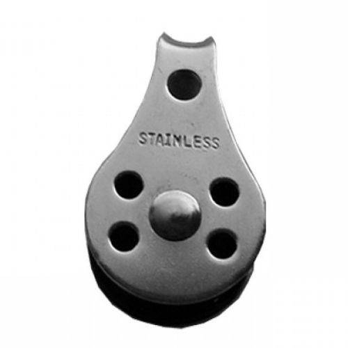 Blok Rustfri m/Nylonskive f/6 mm Line