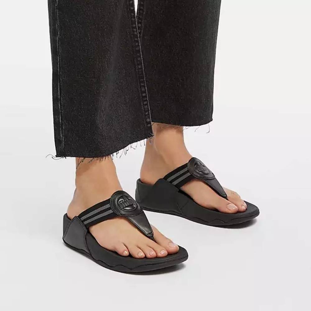 FitFlop W Walkstar Tow&Wide Sandal All Black